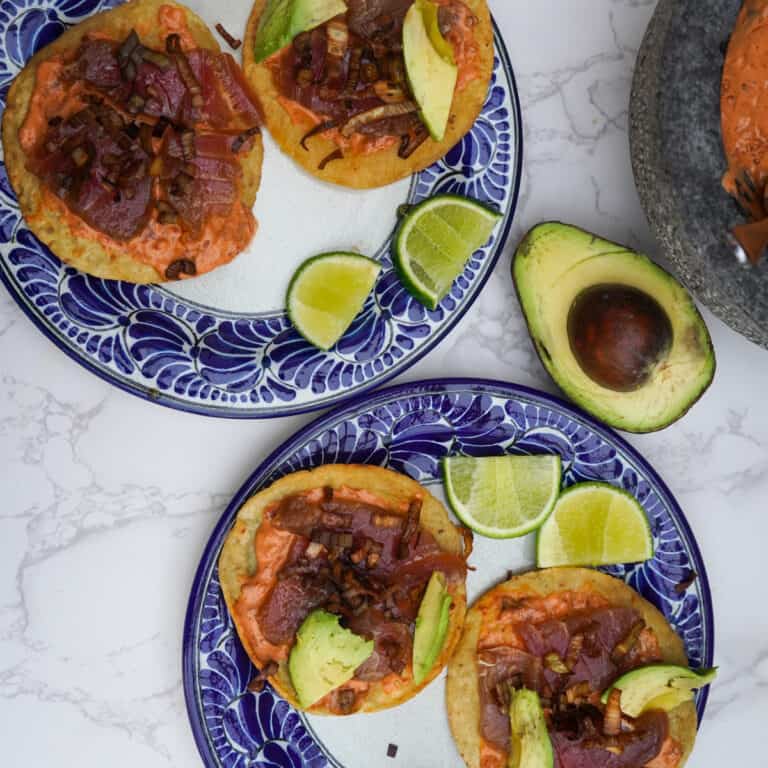 Tuna Tostada Recipe - Cilantro Parsley