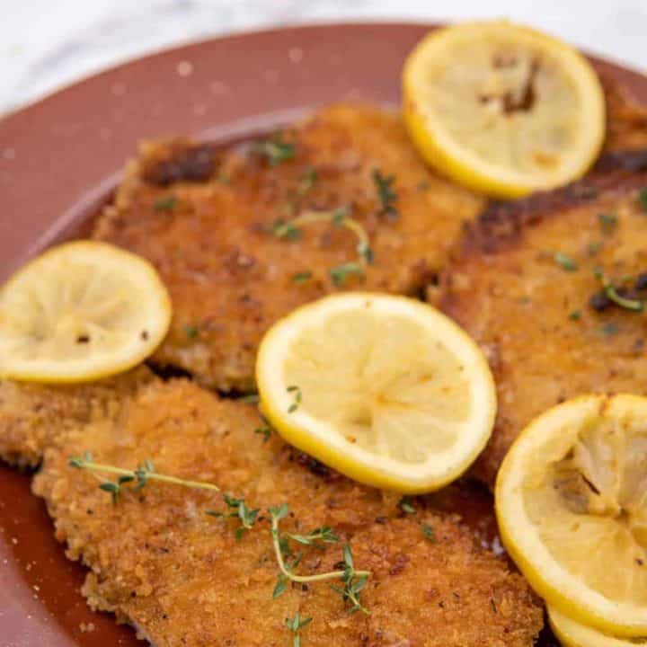 Pork Schnitzel with Sauce - Cilantro Parsley
