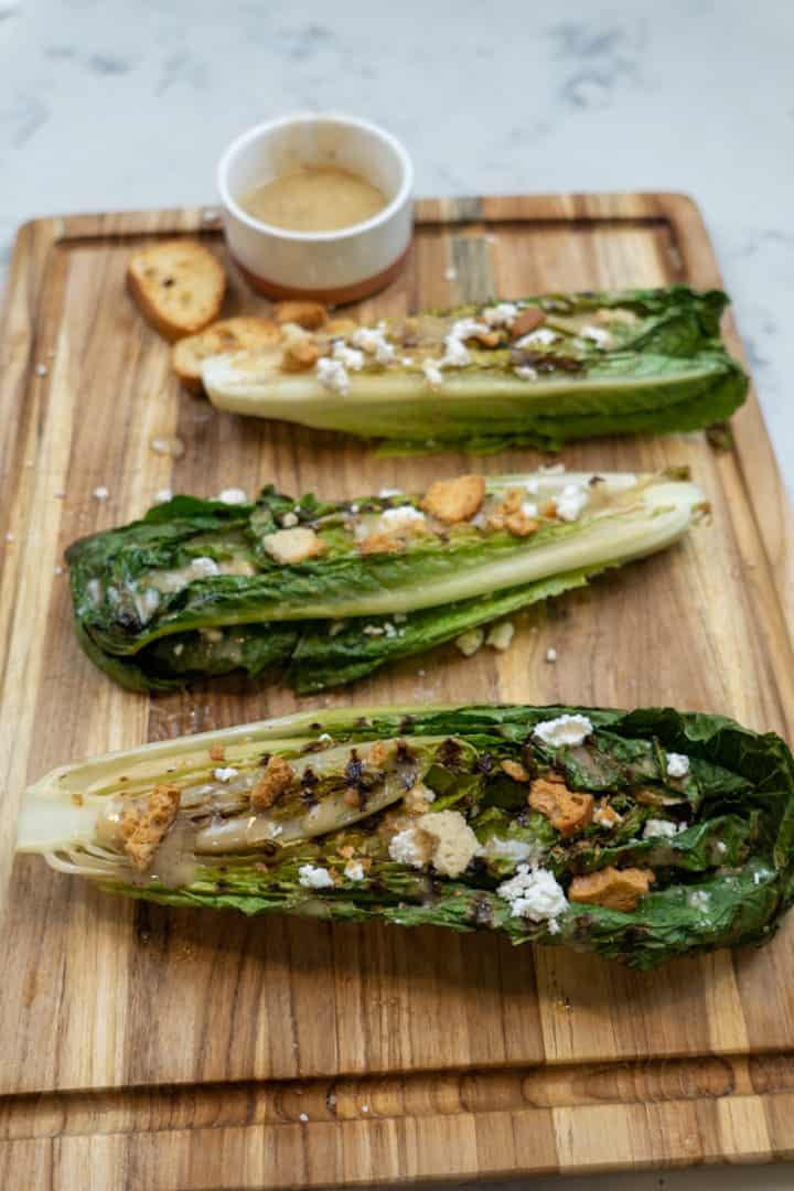 Grilled Romaine Recipe with Feta - Cilantro Parsley